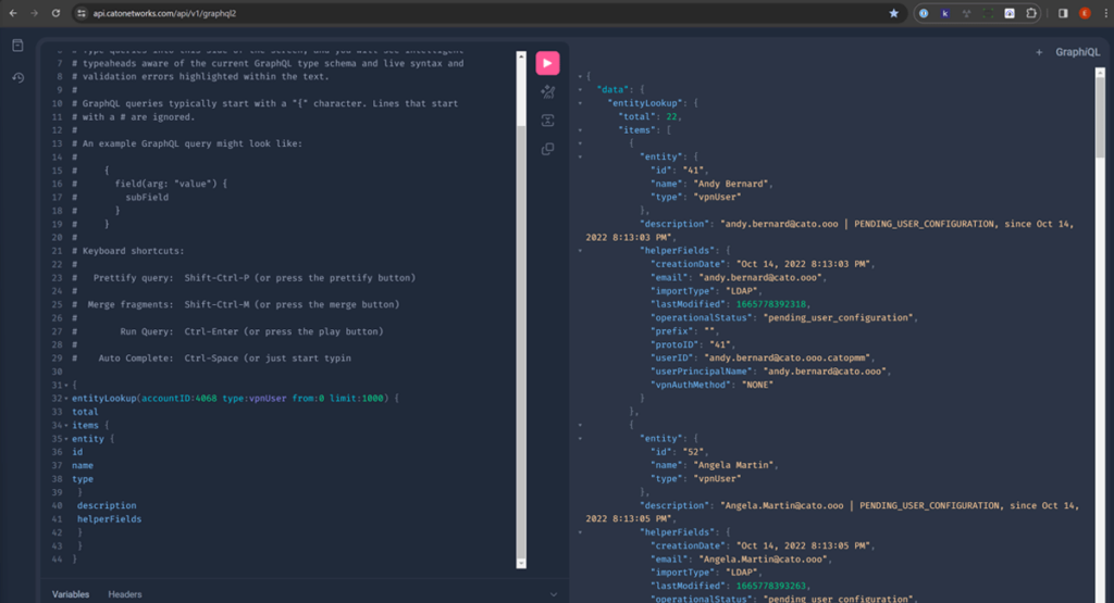 Cato API | Cato Networks